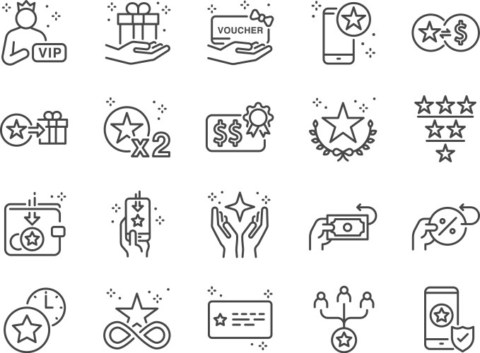 Roman empire line icon set Royalty Free Vector Image