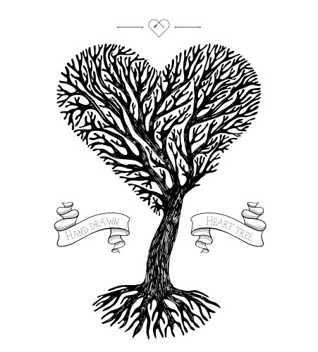 Tree of life heart Royalty Free Vector Image - VectorStock