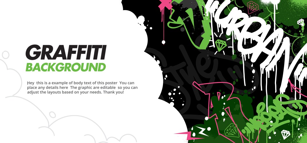 Graffiti background Royalty Free Vector Image - VectorStock
