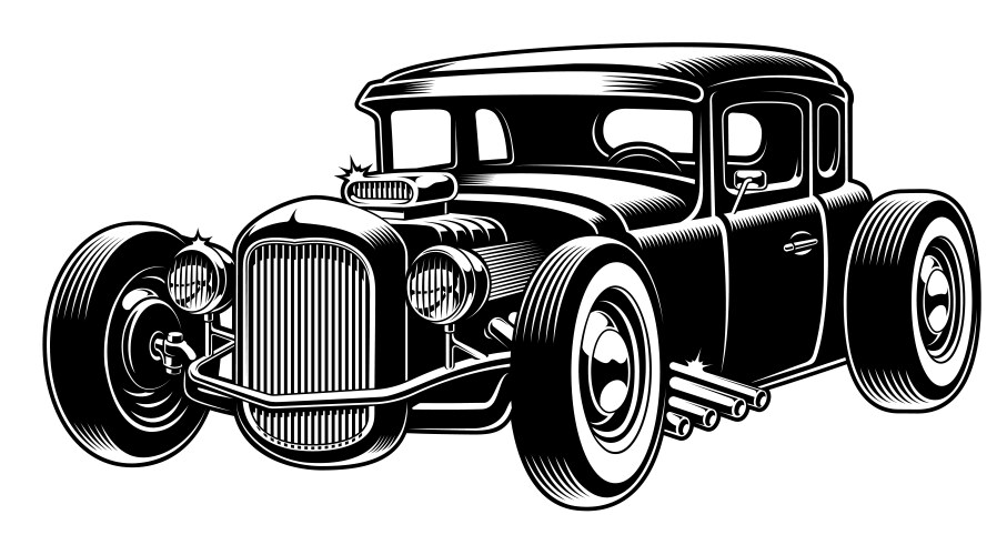 Cartoon Hot Rod Vector Images (over 1,400)