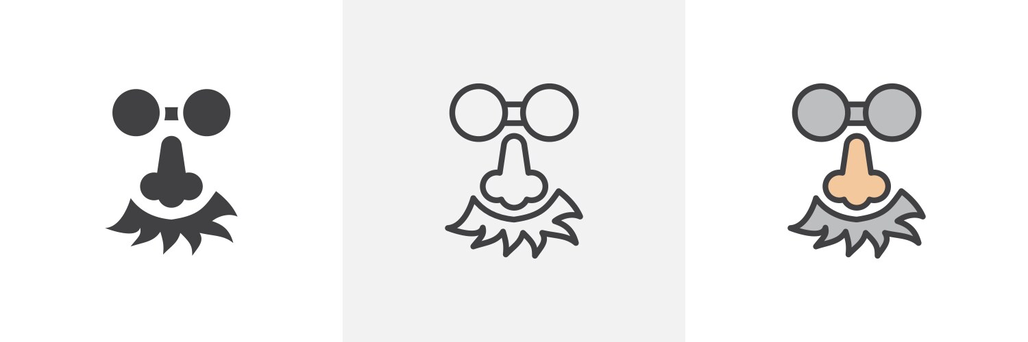 Joke day icon set april fool jester symbol Vector Image