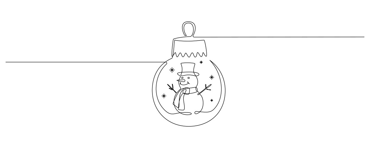 One Line Drawing Christmas Vector Images (over 2,400)