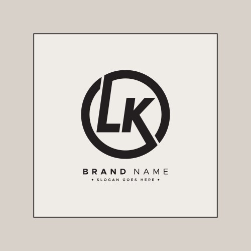 Lk logo Vector Images & Graphics for Commercial Use | VectorStock