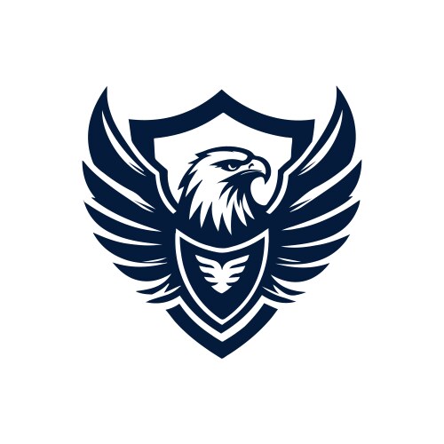 Eagle shield logo Royalty Free Vector Image - VectorStock