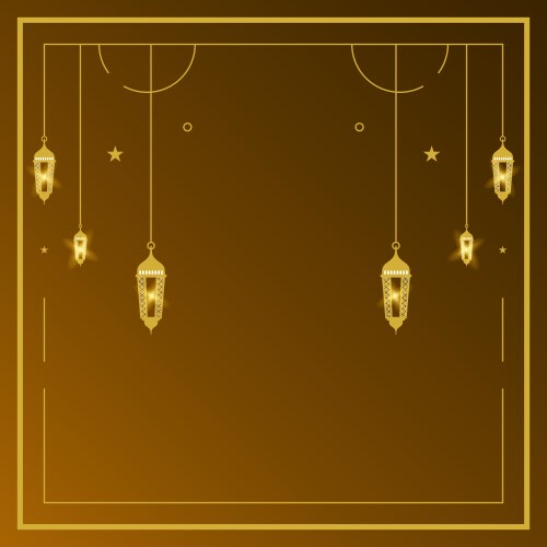 Lantern design frame element collection Royalty Free Vector