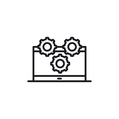 Technical support icon symbol on white background Vector Image