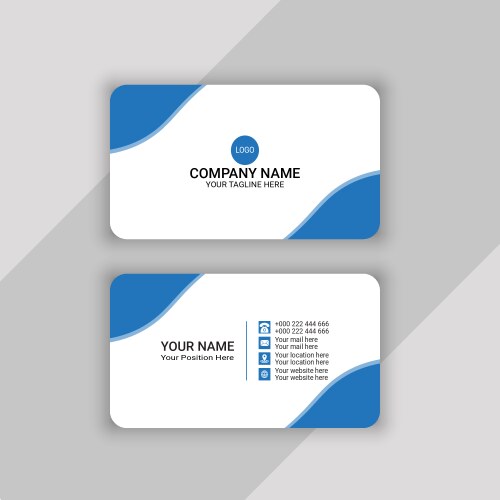 Visiting Card Front Vector Images (over 1,500)