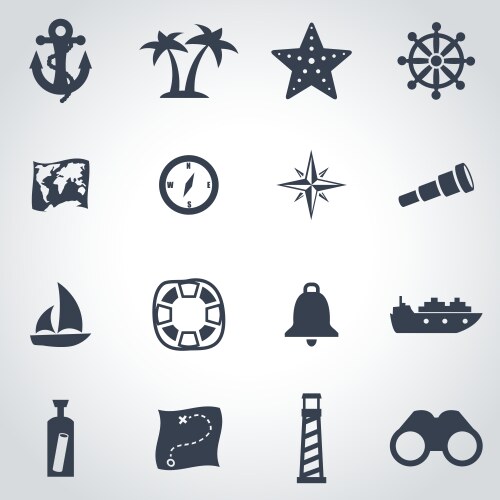 Cute nautical seamless Royalty Free Vector Image