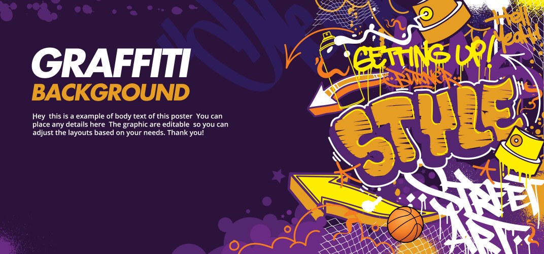 Colorful graffiti backgrounds 2 Royalty Free Vector Image