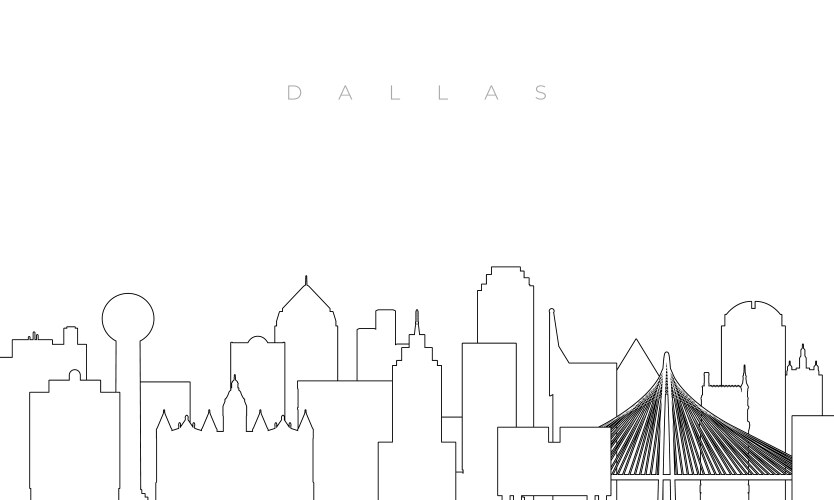Dallas Skyline Vector Images (over 350)