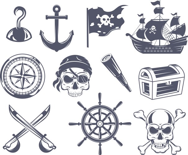 Template of heraldic emblems different empty Vector Image