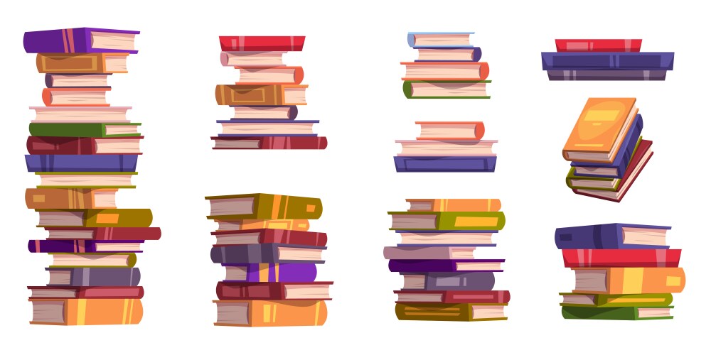 Tall Stack Of Books Clip Art Tall Stack Books Stock Illustrations