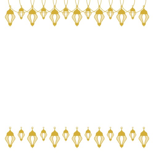 Lantern design frame element collection Royalty Free Vector