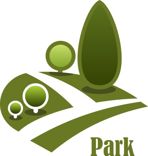 Tree landscape logo Royalty Free Vector Image - VectorStock