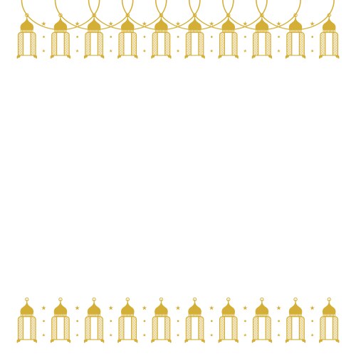 Lantern design frame element collection Royalty Free Vector