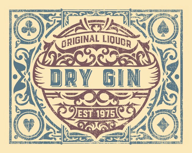Gin Label Template Vector Images (over 630)