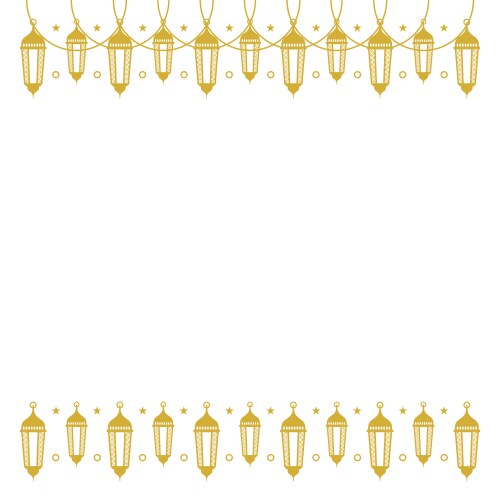 Lantern design frame element collection Royalty Free Vector