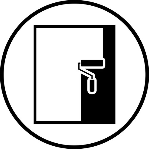 Wall painting icon Royalty Free Vector Image - VectorStock