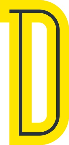 Font letter d Royalty Free Vector Image - VectorStock