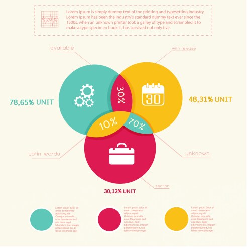 Business line diagram Royalty Free Vector Image