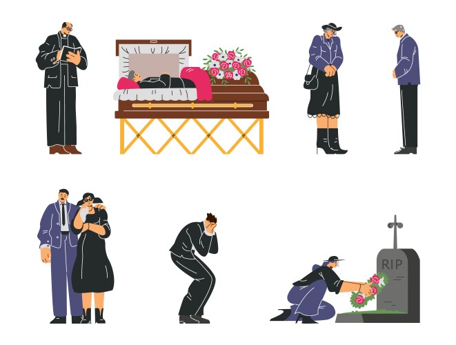 Funeral Templates Vector Images (over 1,700)