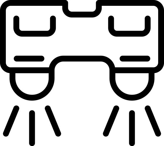 Hydro propulsion board icon outline Royalty Free Vector