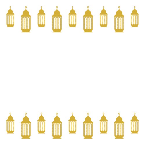Lantern design frame element collection Royalty Free Vector