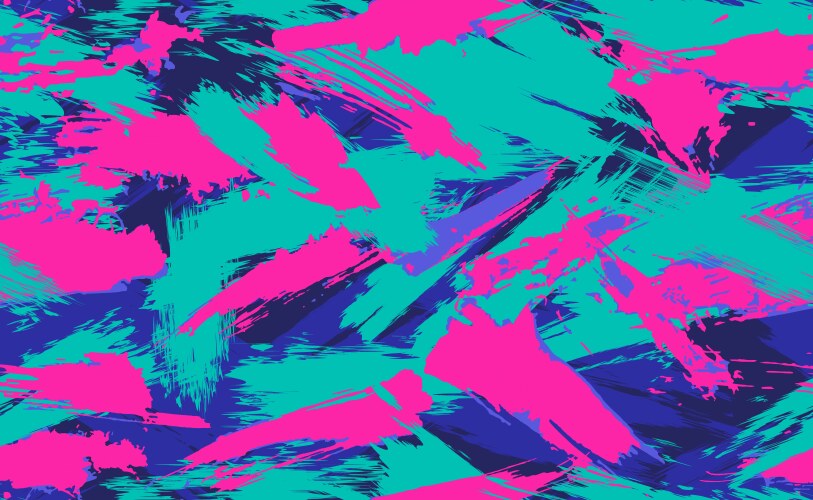 Brush stroke seamless camouflage print Royalty Free Vector
