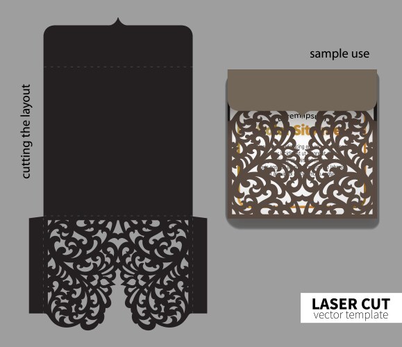 Laser cutting Royalty Free Vector Image - VectorStock