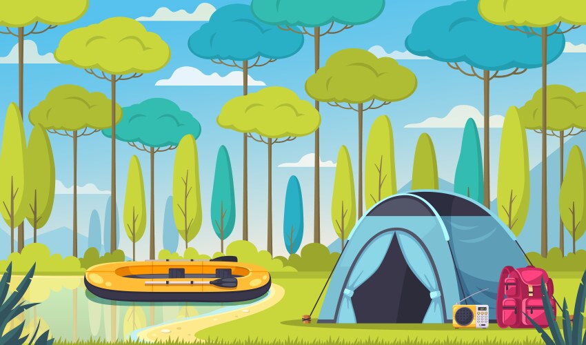 Cartoon Camping Tent Vector Images (over 12,000)