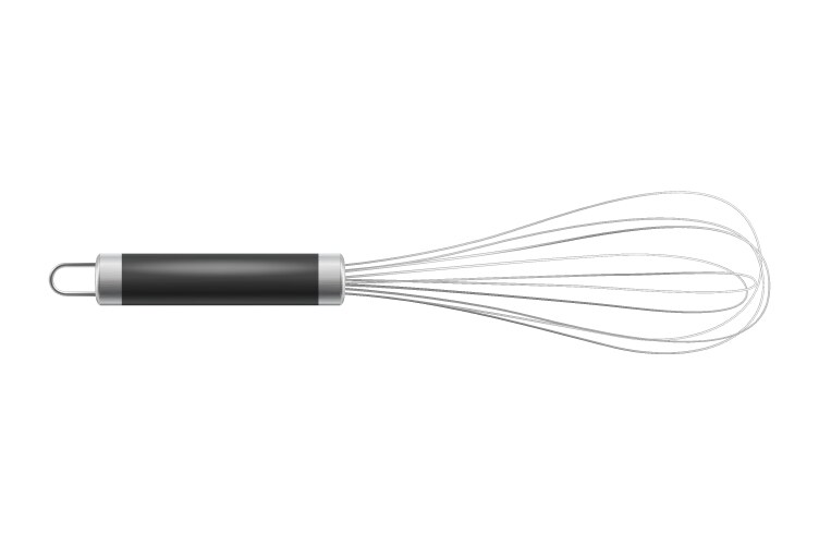 Baking with wire whisk logo on white background Vector Image