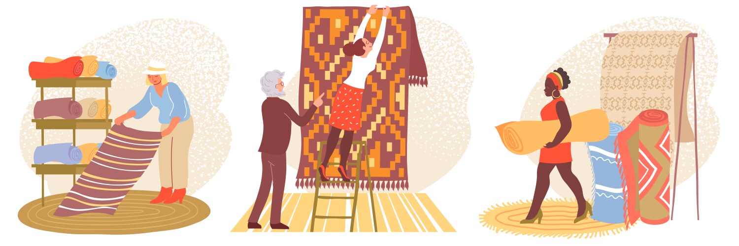 Arabic carpet icon cartoon style Royalty Free Vector Image