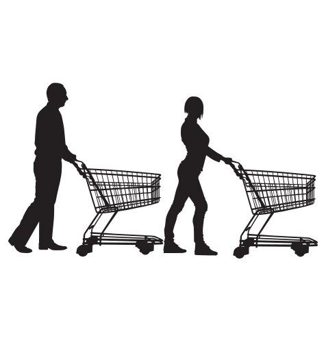Shopping cart icons Royalty Free Vector Image - VectorStock