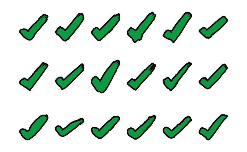 Tick check mark 1 Royalty Free Vector Image - VectorStock