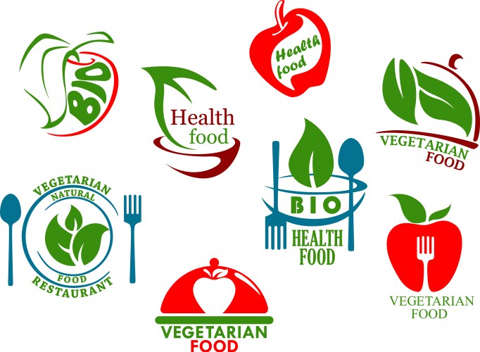 Diet choice choose foods beneficial to body Vector Image