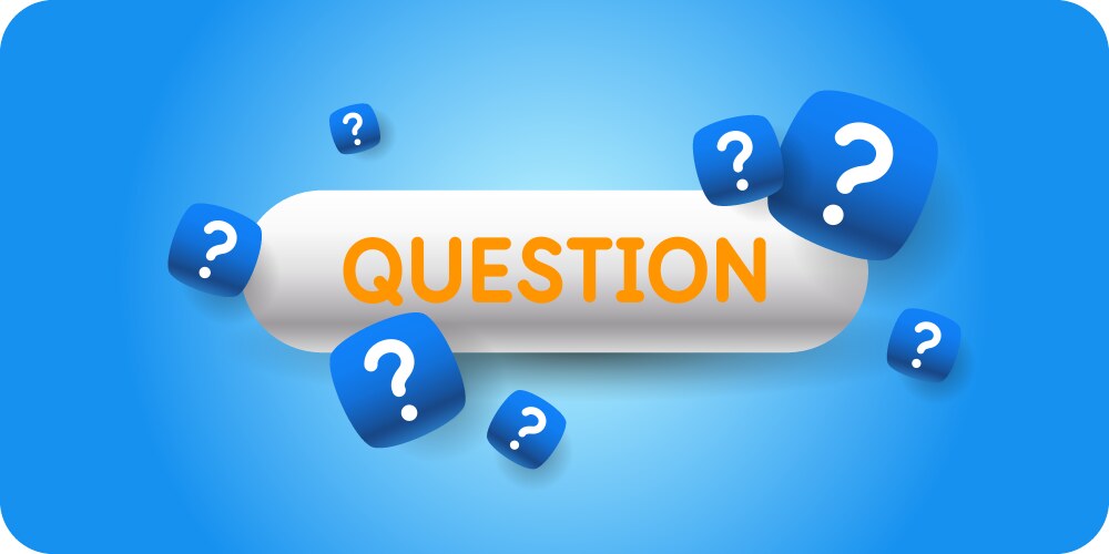 A poster with question marks Royalty Free Vector Image