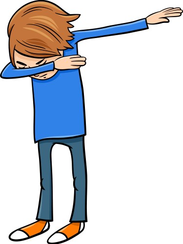 Kid boy cartoon comic character Royalty Free Vector Image