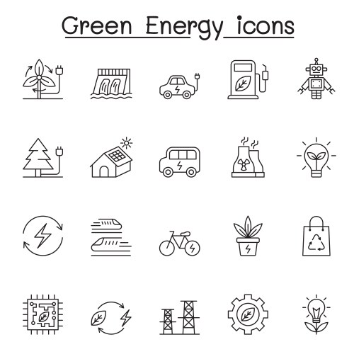 Education and learning thin line icons set Vector Image