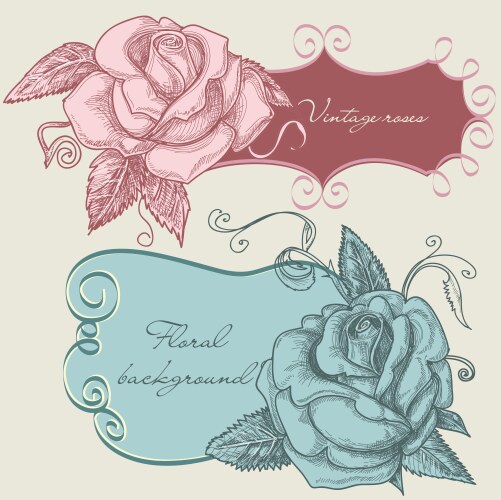 Vintage Roses Vector Images (over 110,000)