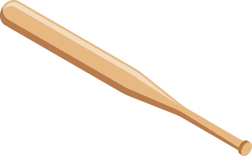 Color baseball bat to play icon Royalty Free Vector Image