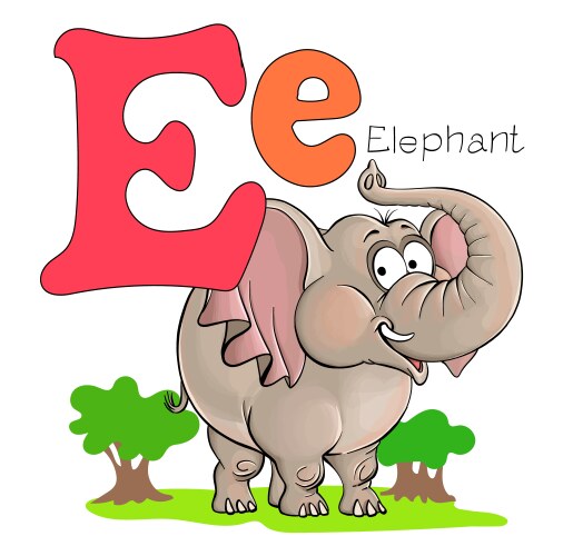 E alphabet Royalty Free Vector Image - VectorStock