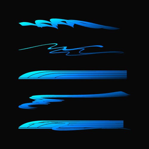 Car motorcycle racing vehicle graphics vinyls Vector Image