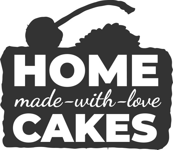 Homemade cakes logo Royalty Free Vector Image - VectorStock