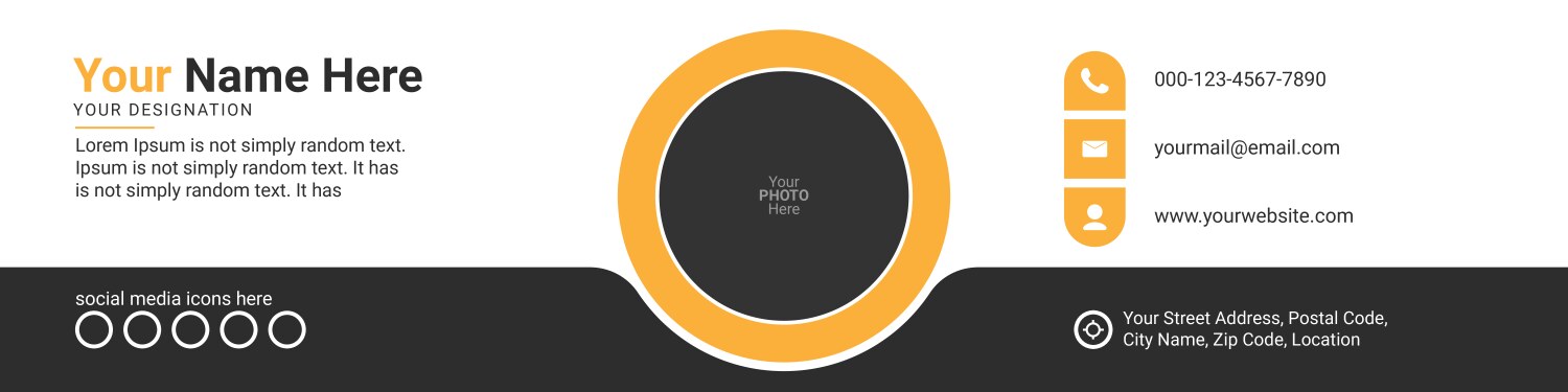 Customizable linkedin cover templates Royalty Free Vector