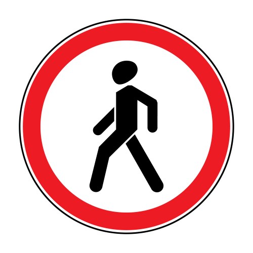 No Walking Sign Vector Images (over 2,400)