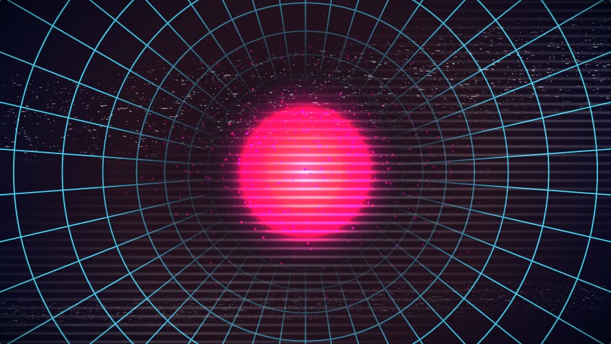 Retro Synthwave Sun Vector Images (over 1,100)