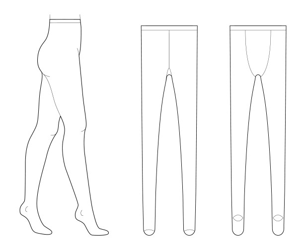 Nylon Feet Vector Images 43