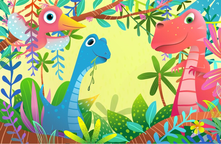 Dinosaur Kids Background Vector Images (over 9,800)