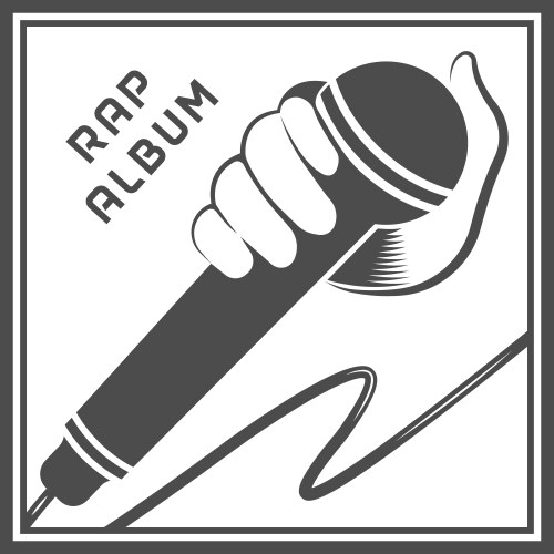 Rap music logo Royalty Free Vector Image - VectorStock