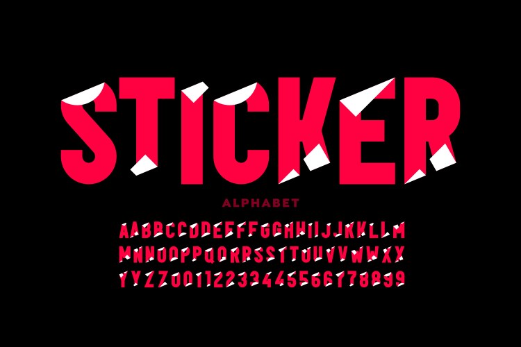 Cool carnival or fiesta abc Royalty Free Vector Image